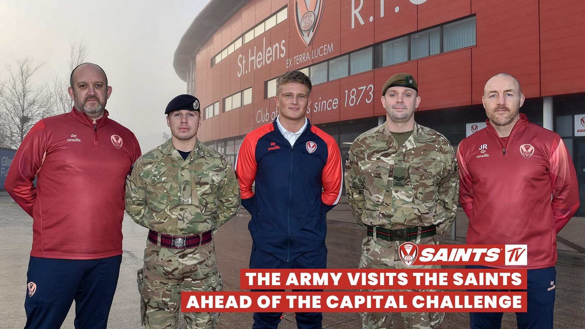 The Army visit Saints ahead of Capital Challenge - Saints TV