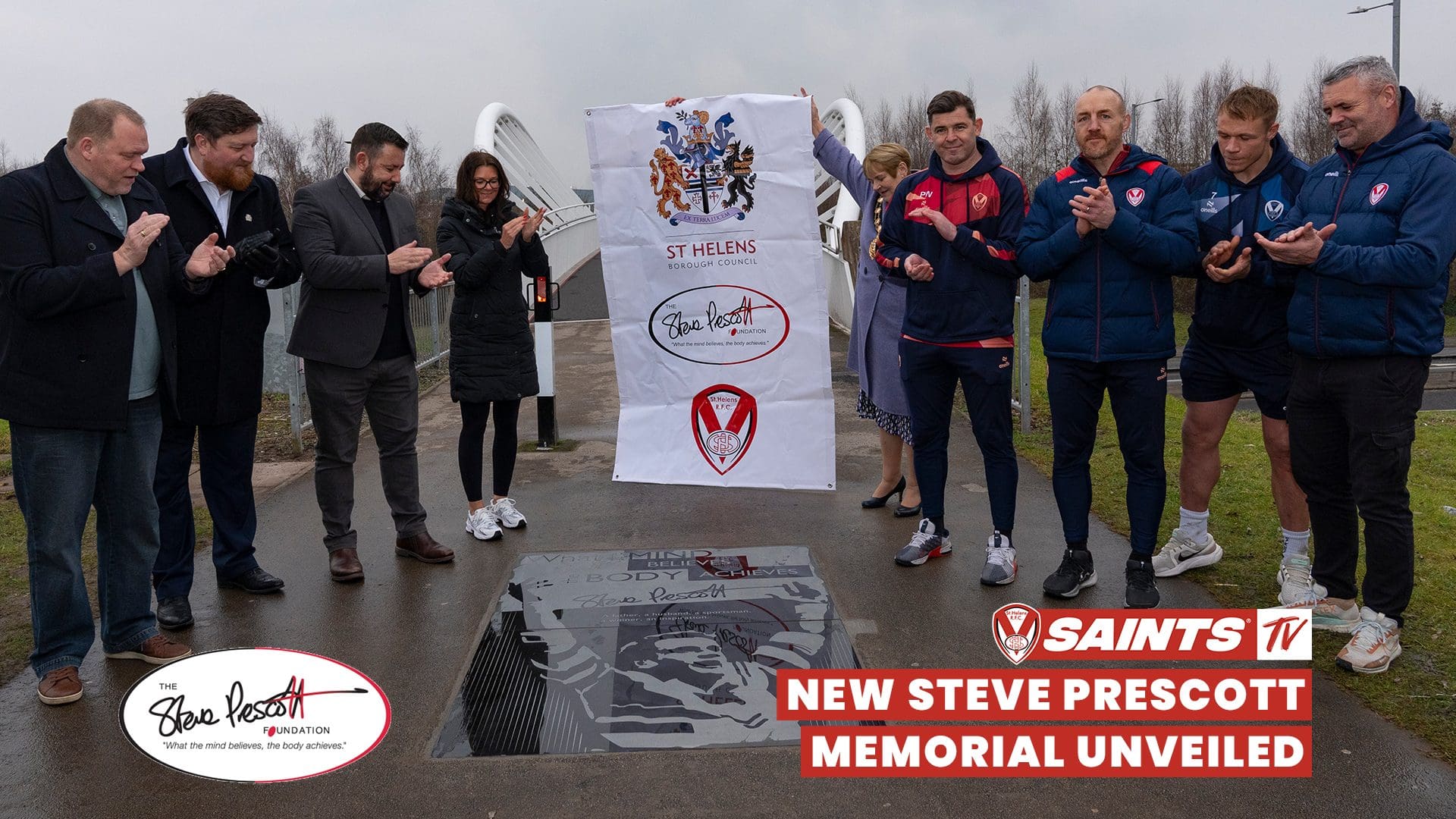 New Steve Prescott Memorial Unveiled - Saints TV
