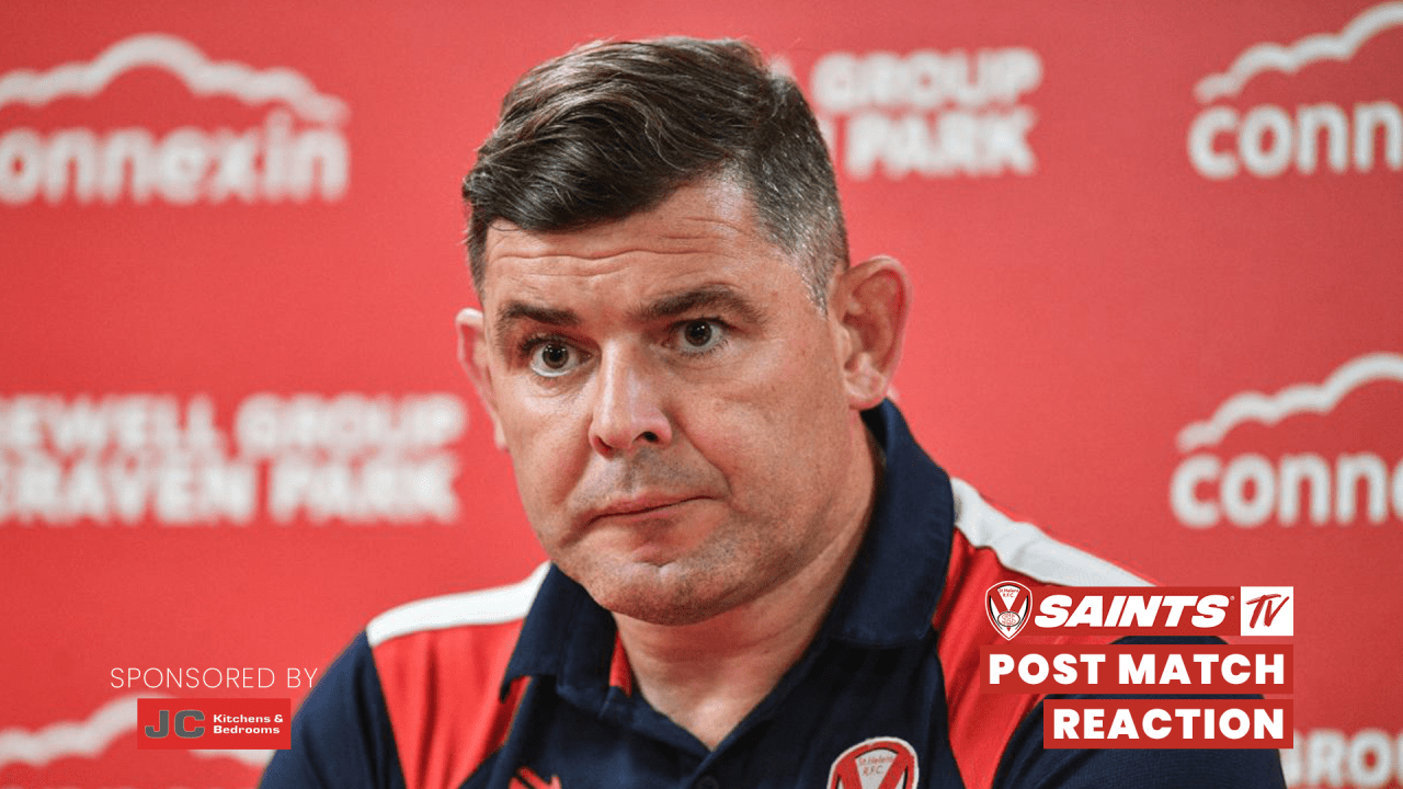 Paul Wellens following defeat at Hull KR - Saints TV